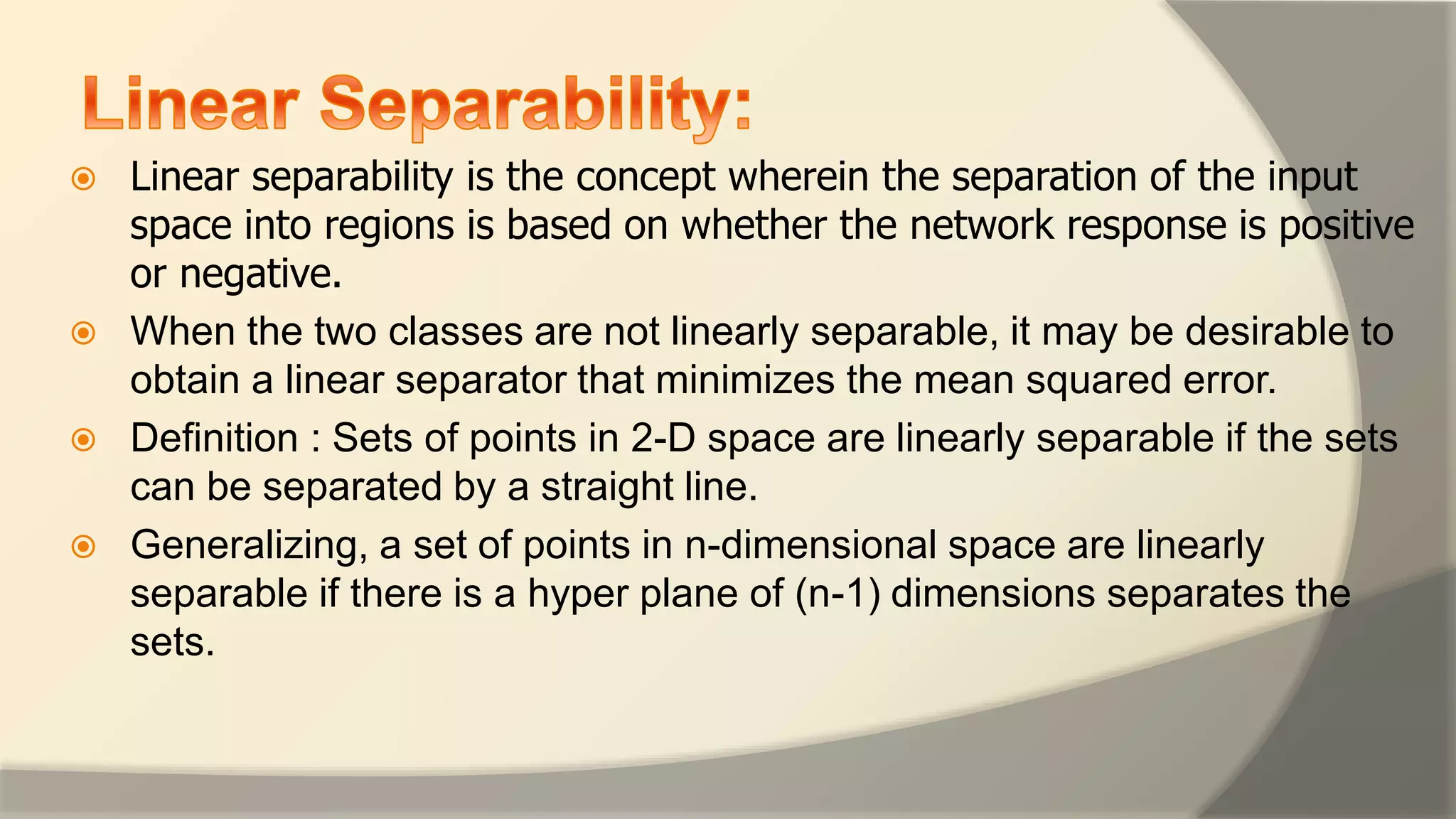 Perceptron (neural network) | PPSX
