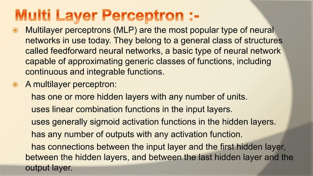 Perceptron (neural network) | PPSX
