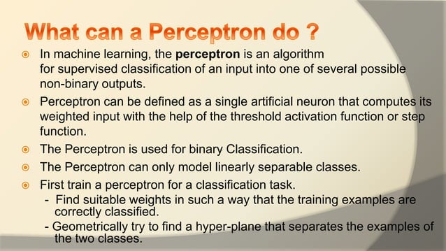 Perceptron (neural network) | PPSX
