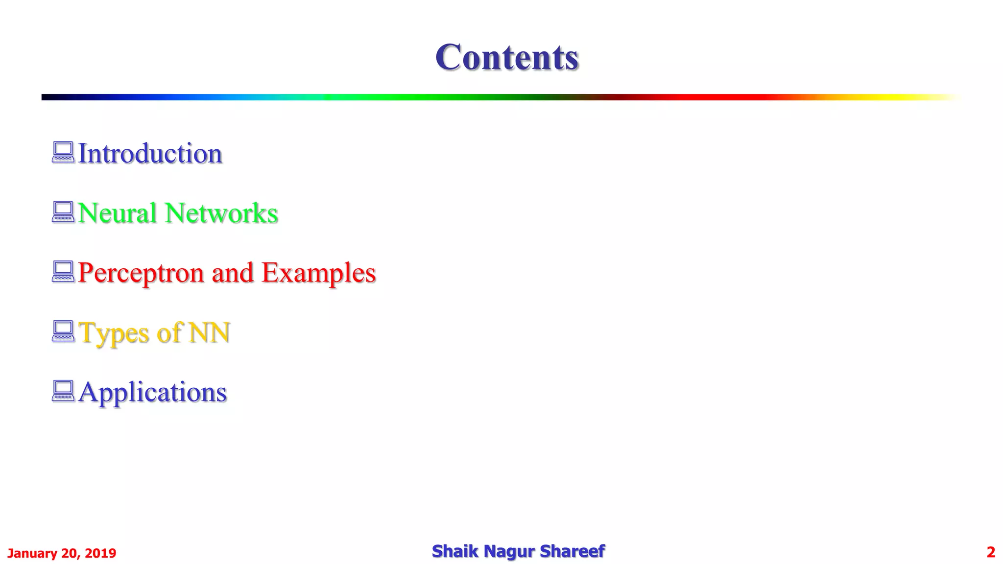 Perceptron & Neural Networks | PPTX