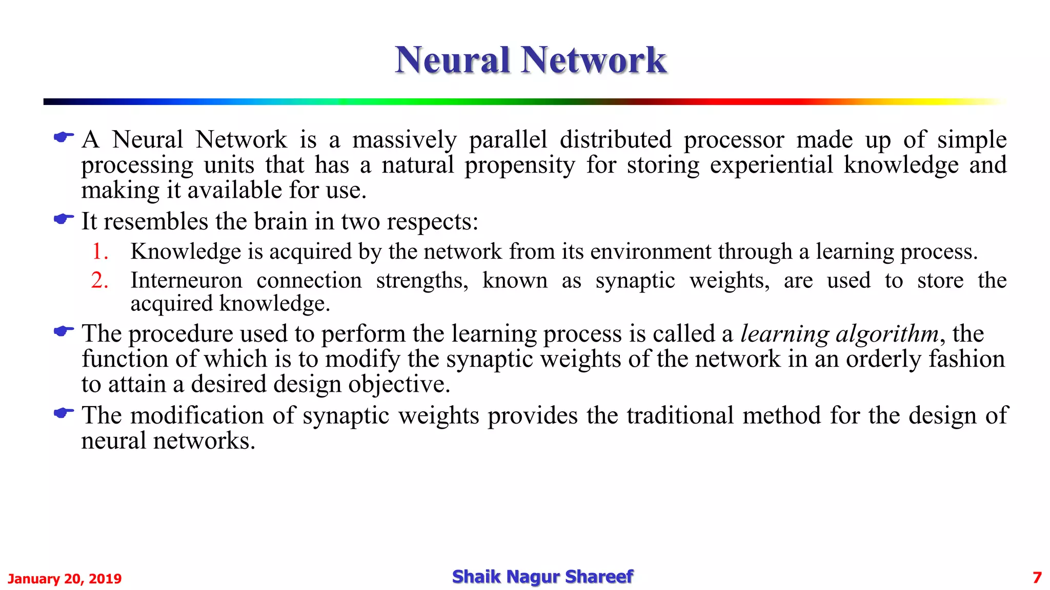 Perceptron & Neural Networks | PPTX