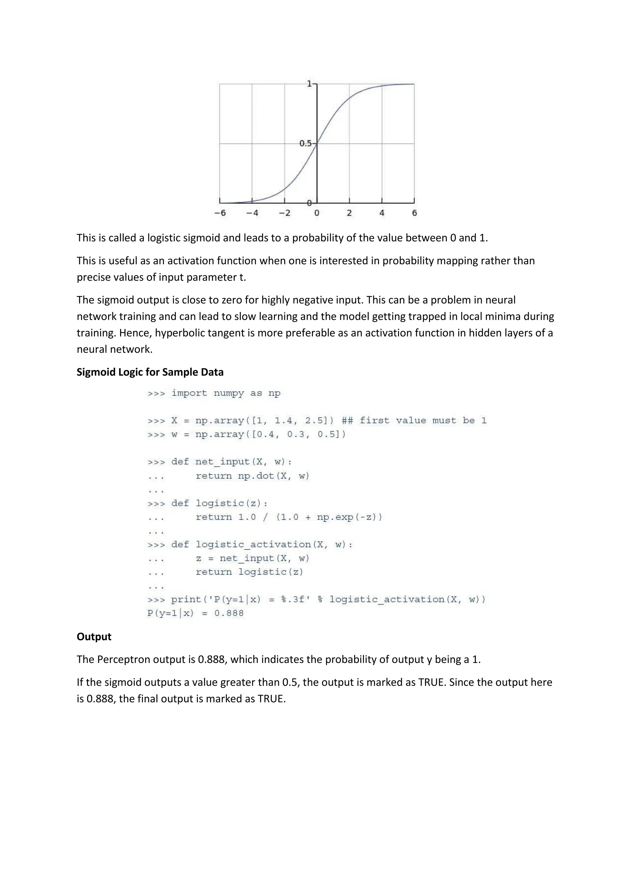 Perceptron Study Material with XOR example | PDF