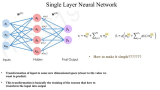 Perceptron for neuron (Single Neuron).pptx