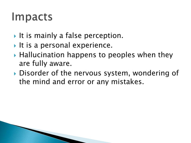 Perceptual abnormalities | PPT