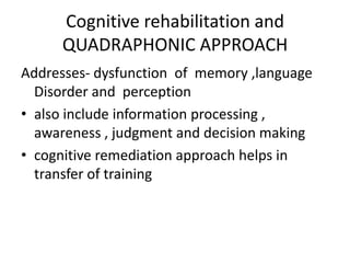Perceptual and cognitive disorder | PPTX