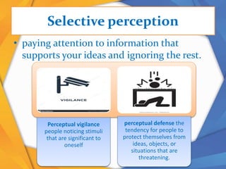 Perceptual biases and stereotyping | PPTX