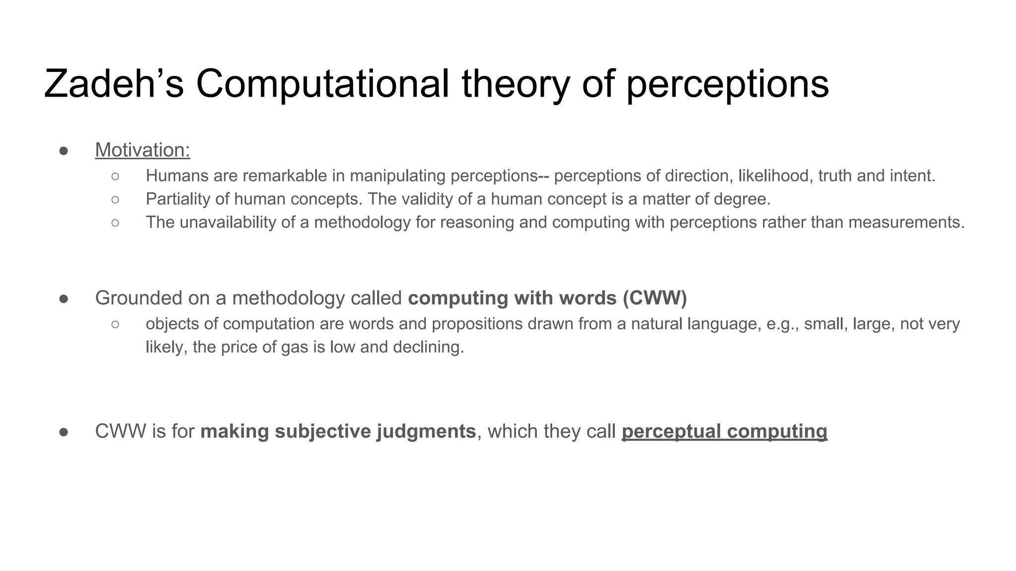 Semantic Cognitive And Perceptual Computing Perceptual Computing From The Fuzzy Logic