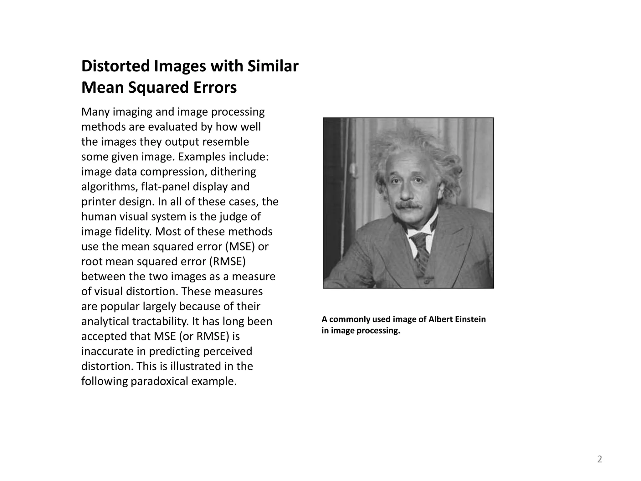 Perceptual image distortion | PPTX