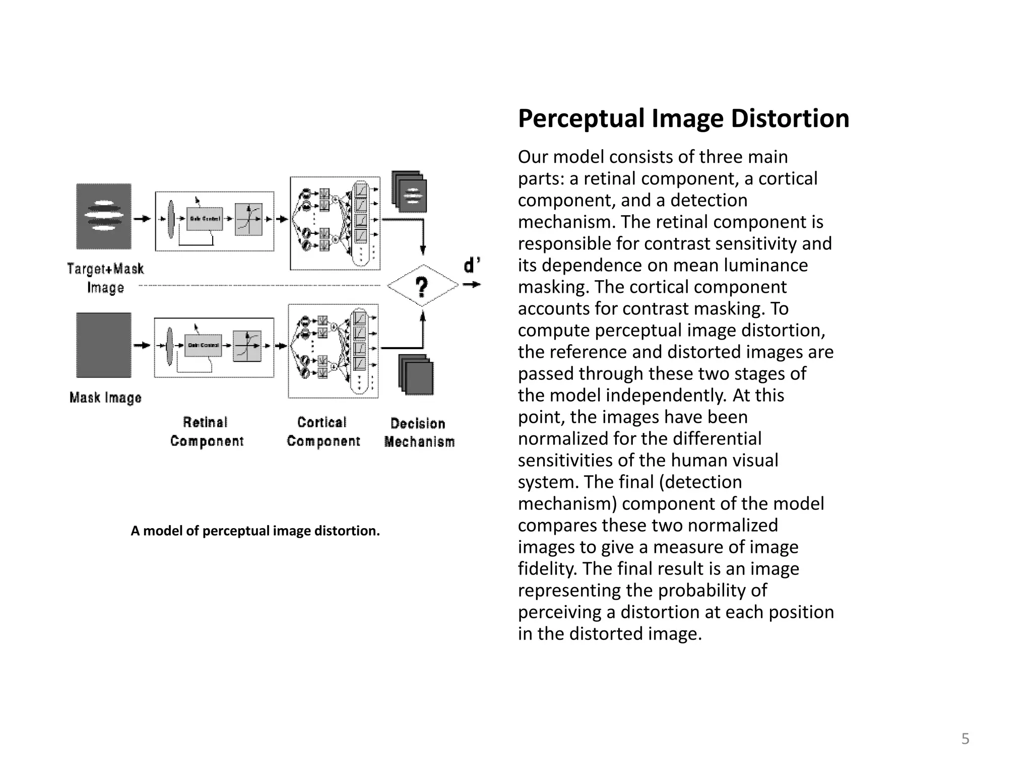 Perceptual image distortion | PPTX