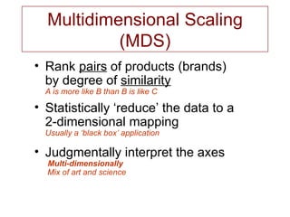 Perceptual mapping techniques | PPT