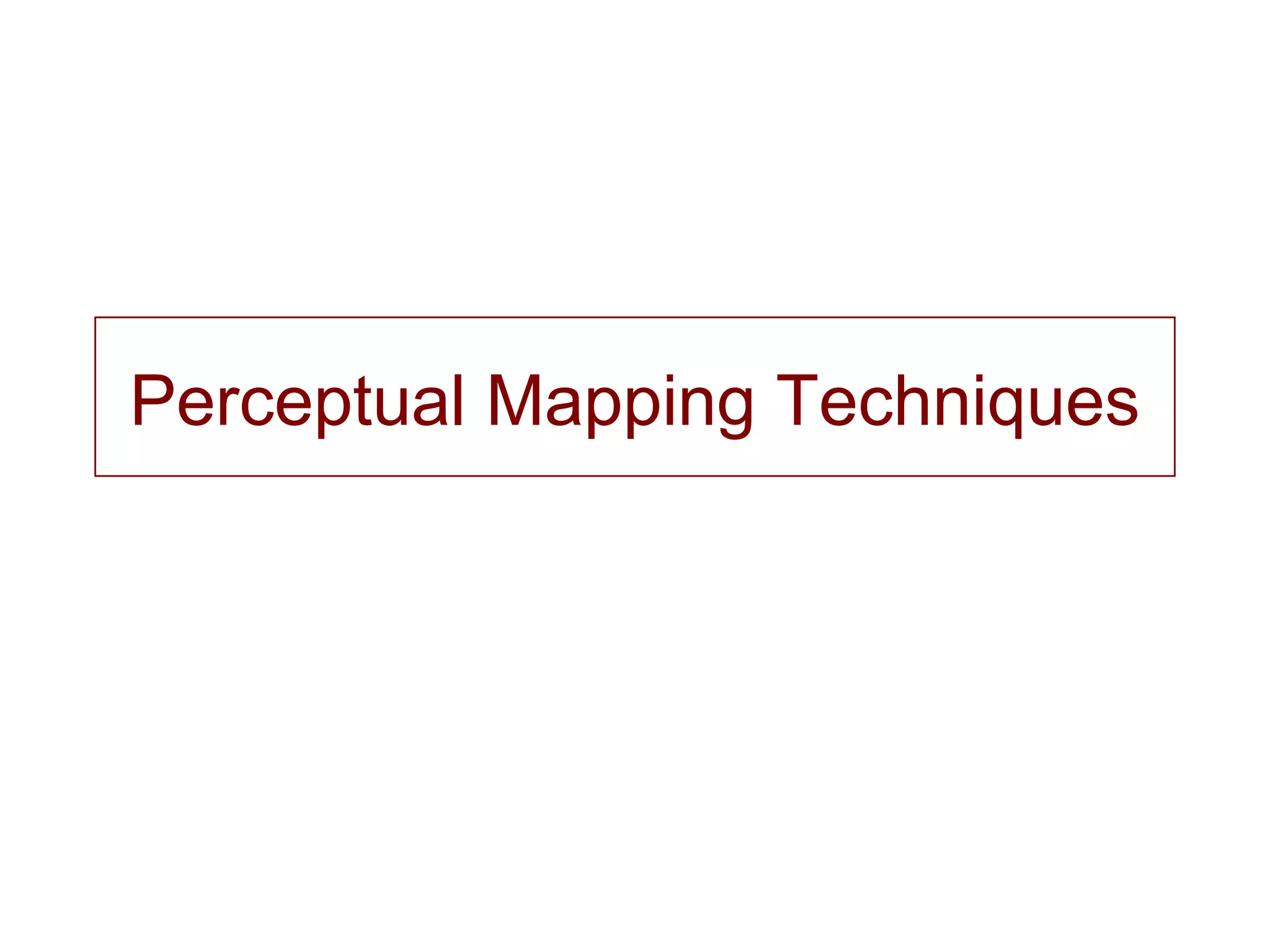 Perceptual mapping techniques | PPT