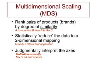 Perceptual mapping techniques | PPT