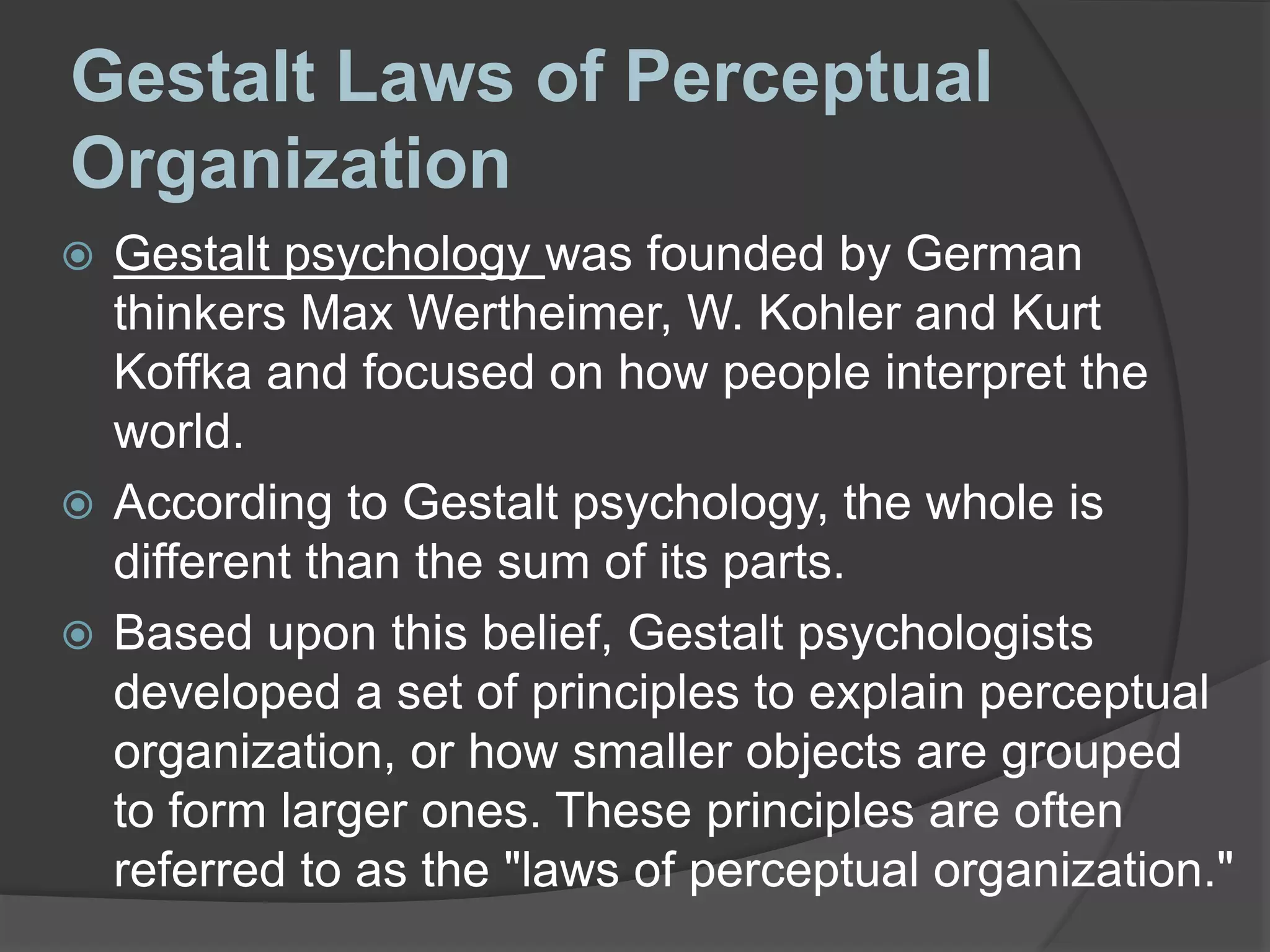 Perceptual organization & factors influencing perception | PPTX