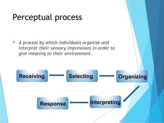Perceptual Process - Organizational Behaviour | PPT