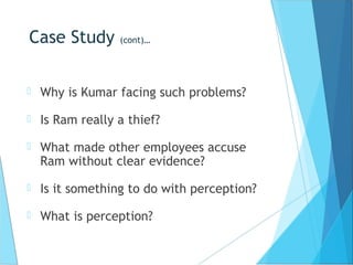 Perceptual Process - Organizational Behaviour | PPT