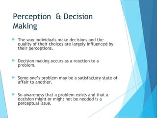 Perceptual Process - Organizational Behaviour | PPT