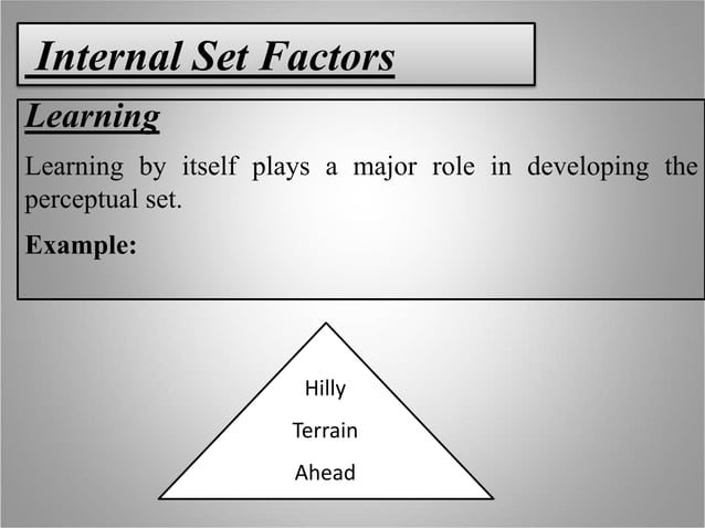 Perceptual selection | PPTX