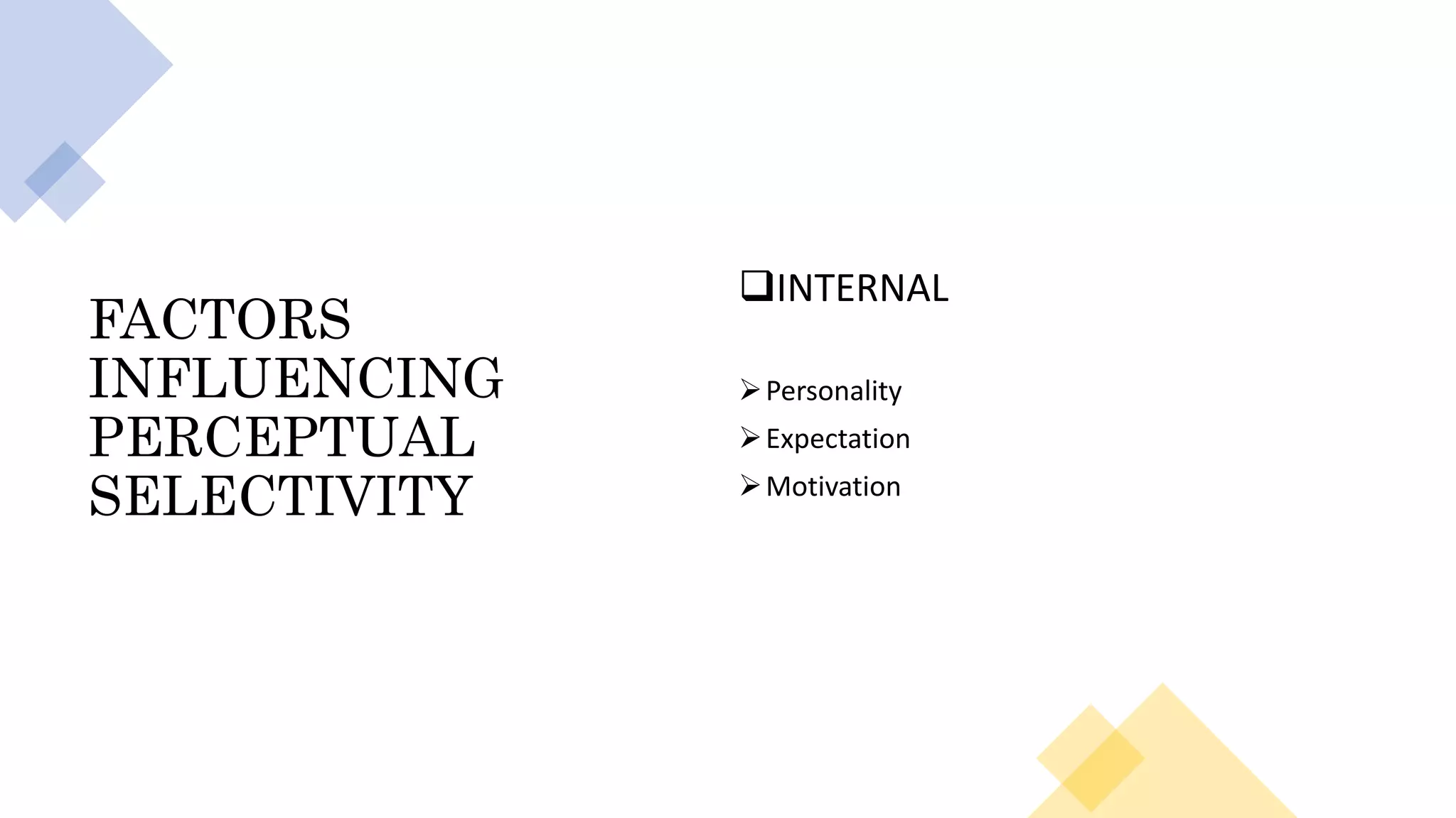 Perceptual selection | PPTX