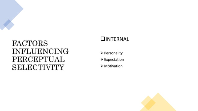 Perceptual selection | PPT