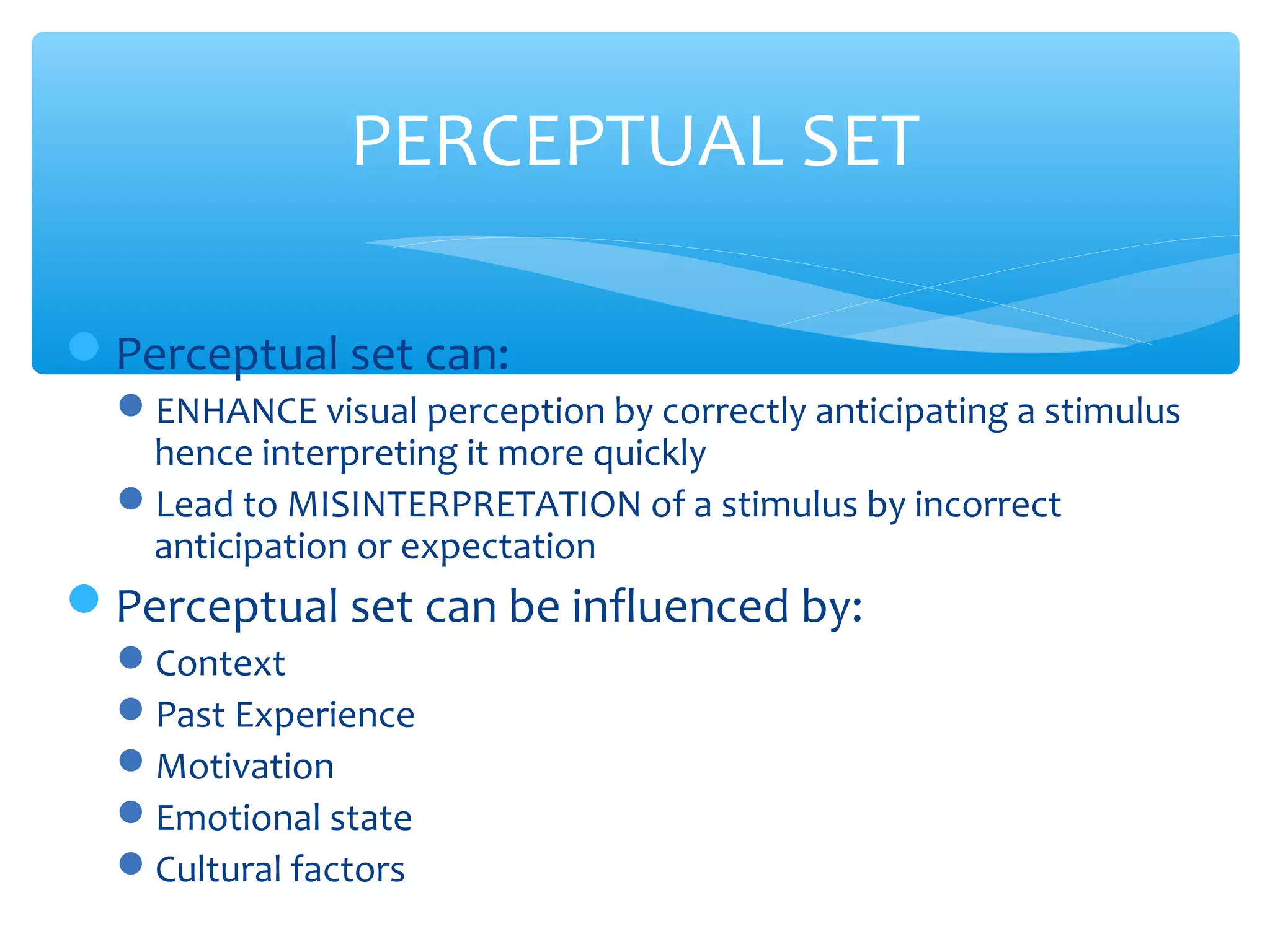 Perceptual set and illusions 2013 | PPT