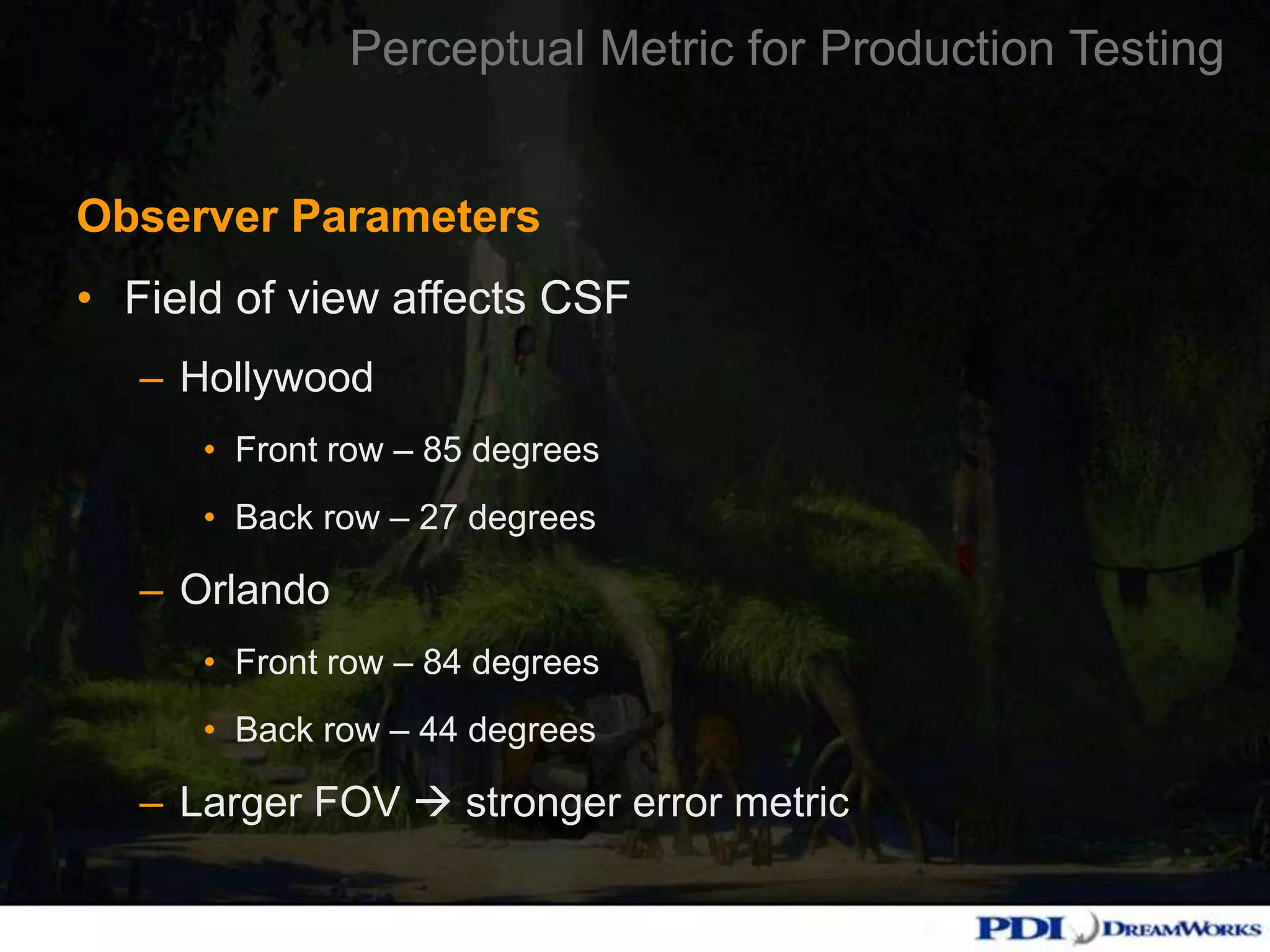 A perceptual metric for production testing | PPT