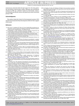 Perchlorate Removal from Contaminated Water | PDF