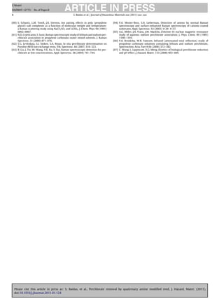 Perchlorate Removal from Contaminated Water | PDF