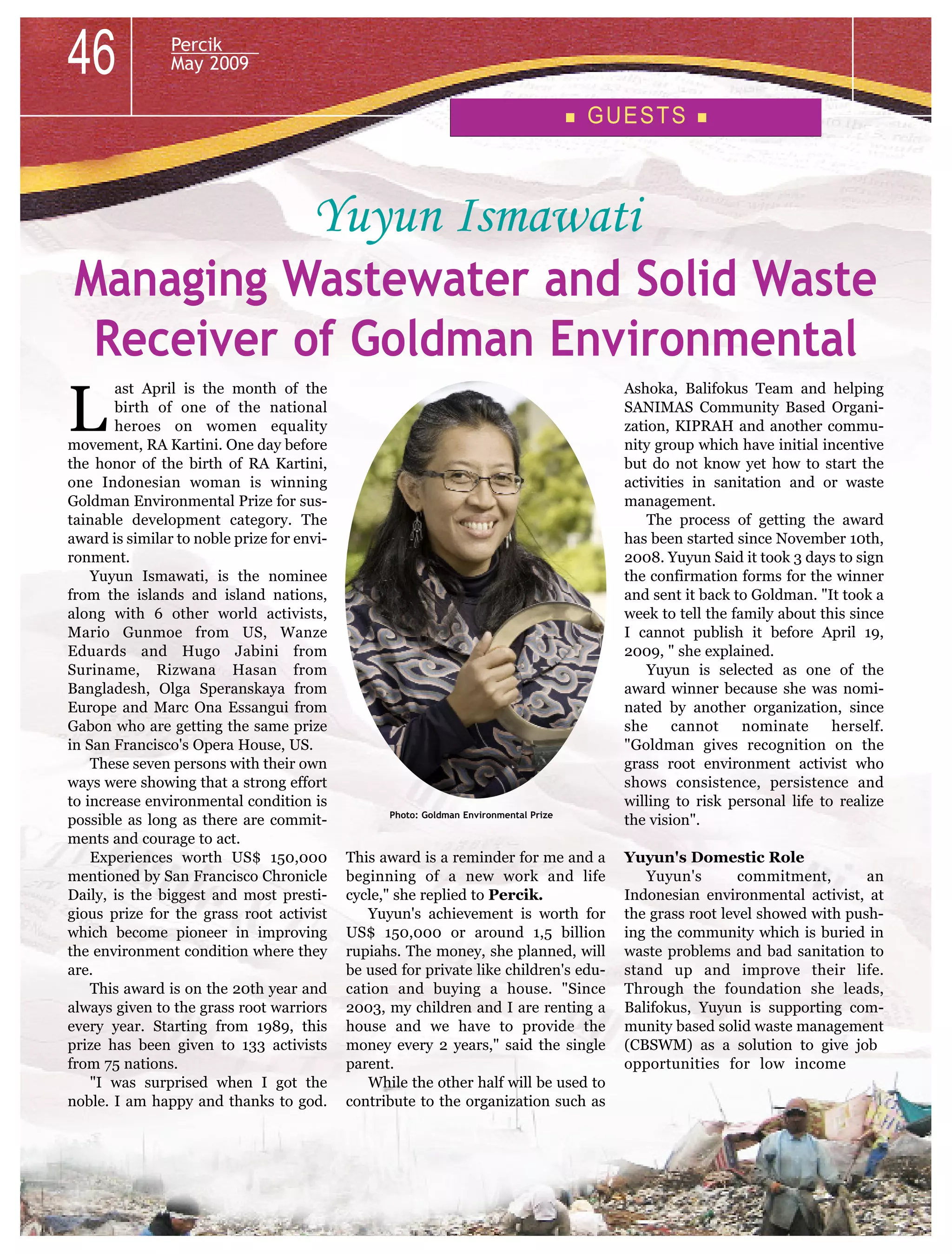 Community-Based Solid Waste Management. Indonesia Water and Sanitation ...