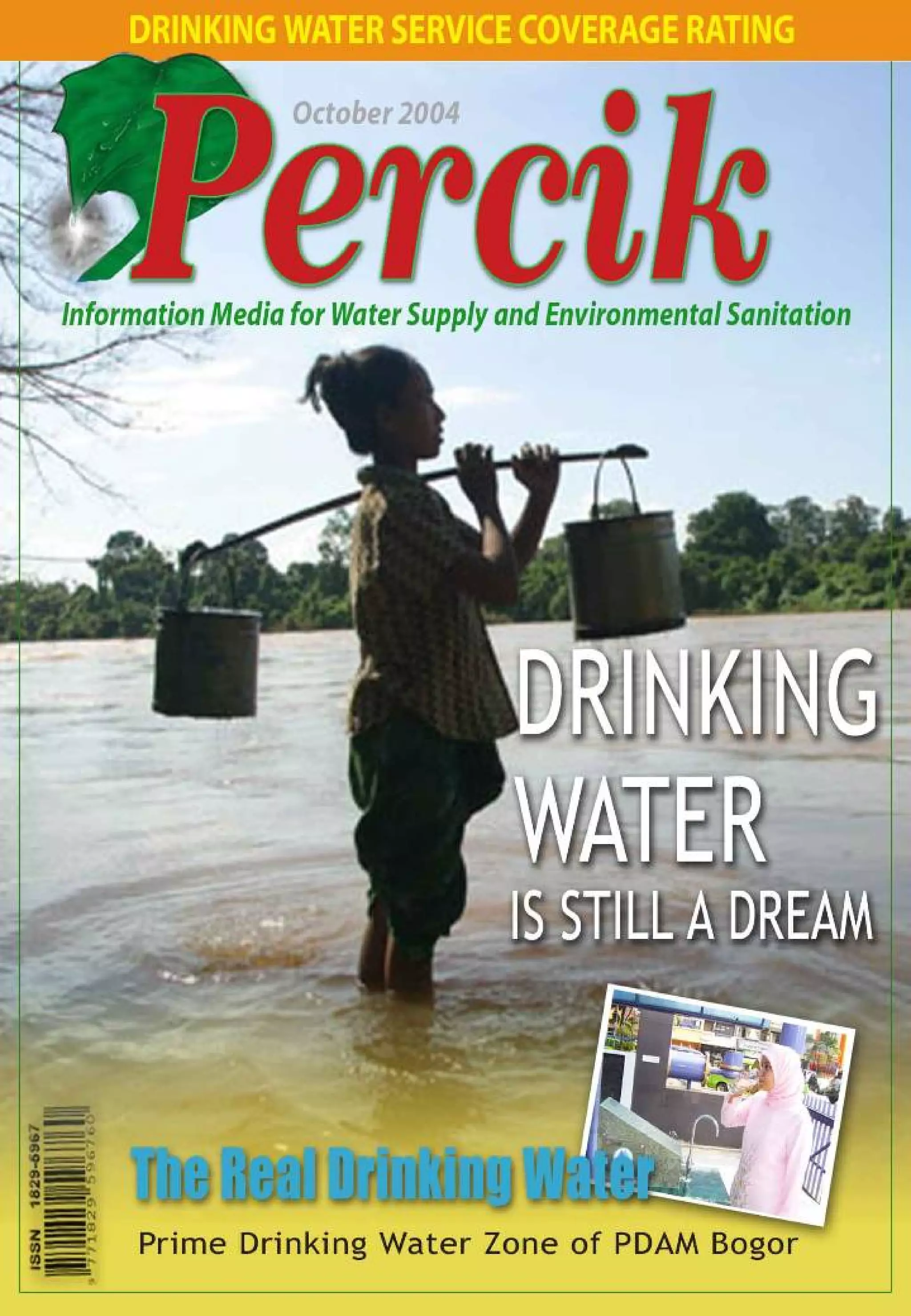 Indonesia Water Supply and Sanitation Magazine. 'PERCIK' Vol 6 October ...