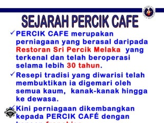 PELUANG PERNIAGAAN FRANCHISE PERCIK CAFE | PPT