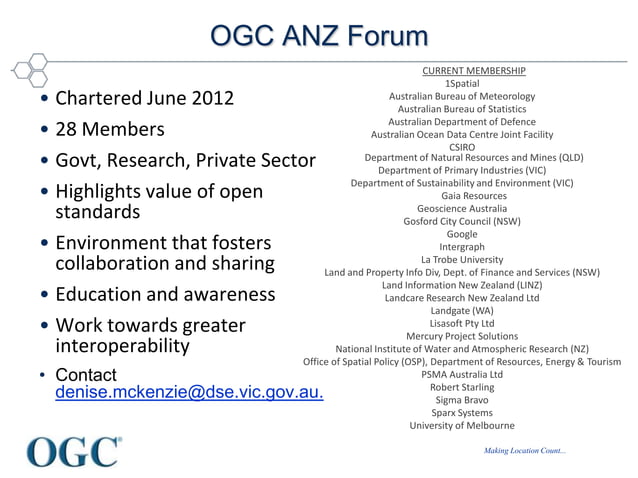 OGC standards relevant to ISPRS | PPT | Free Download
