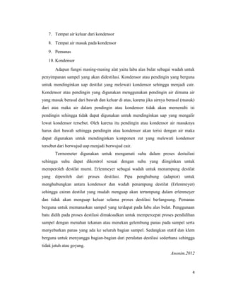 Percobaan 1 Destilasi dan Ekstraksi | DOCX