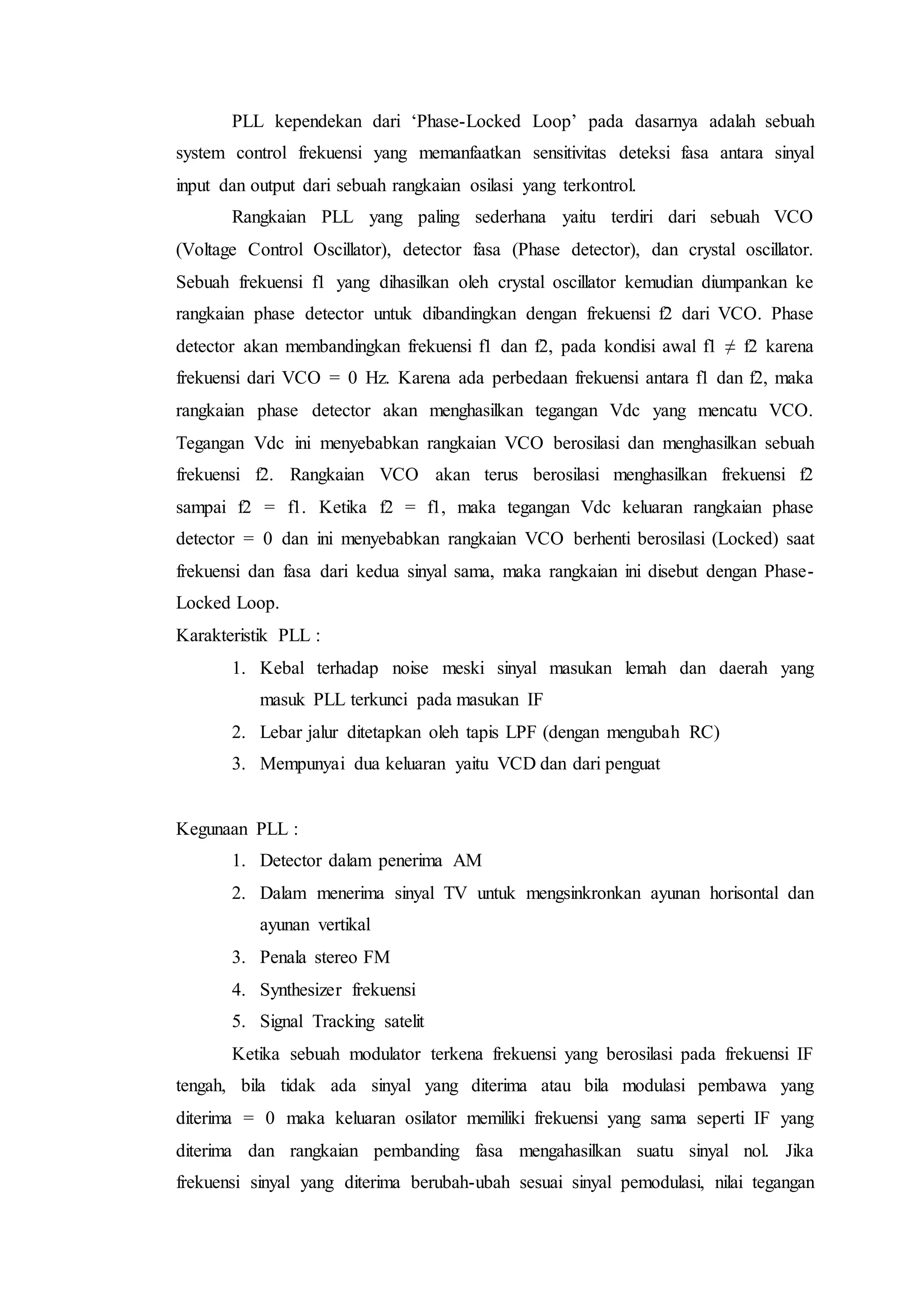 Percobaan Modulasi Frequensi | DOCX