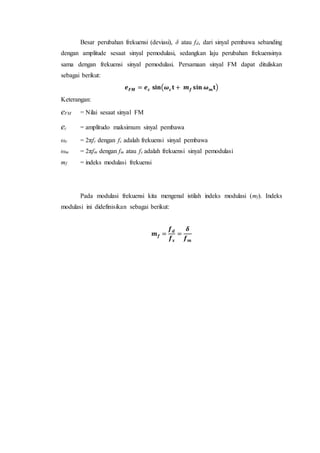 Percobaan Modulasi Frequensi | DOCX