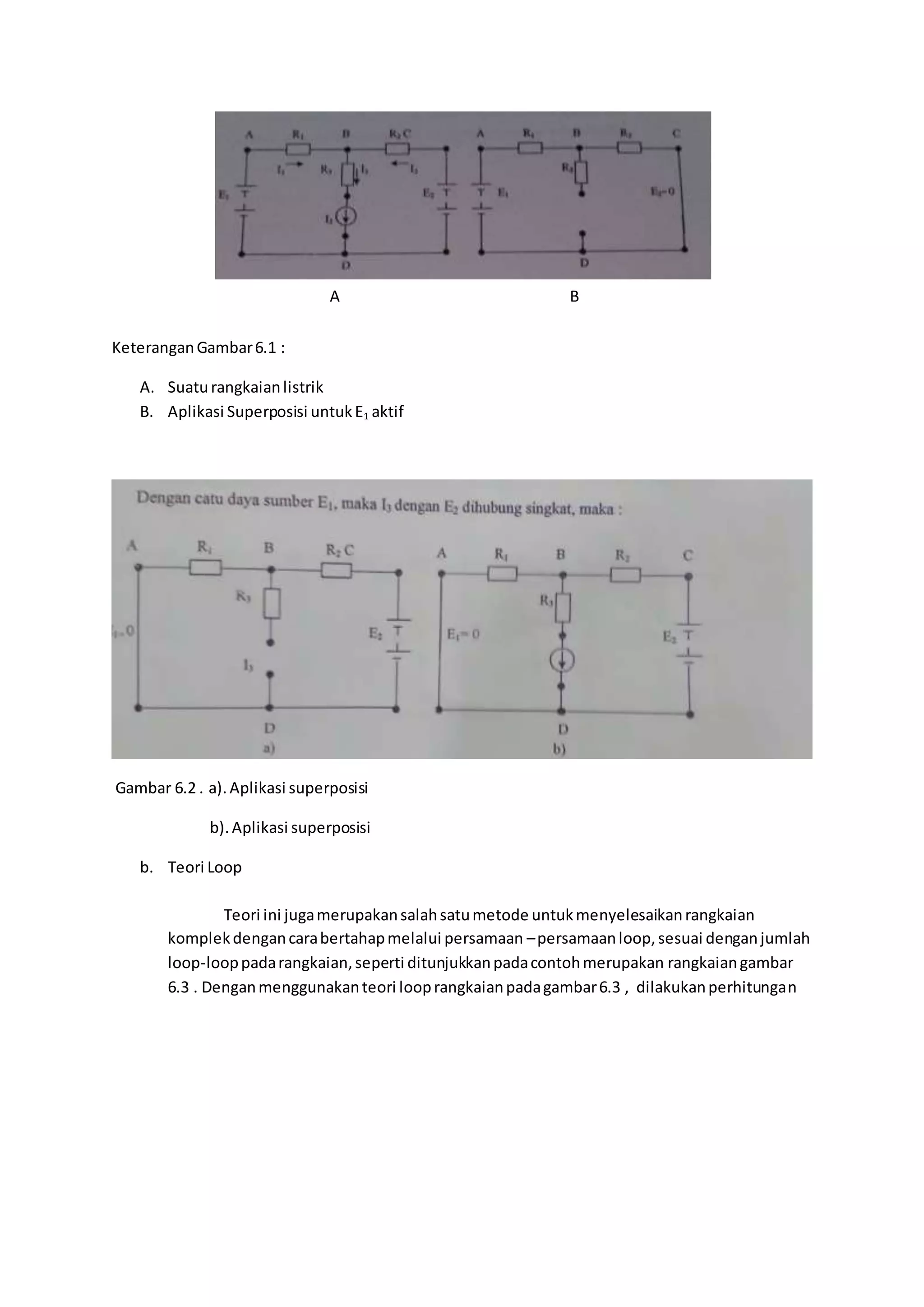 Laporan Percobaan praktikum Hukum superposisi dan loop | DOCX