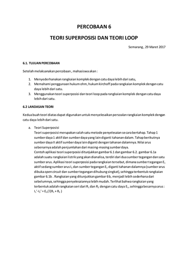 Laporan Praktikum Hukum Loop | DOCX