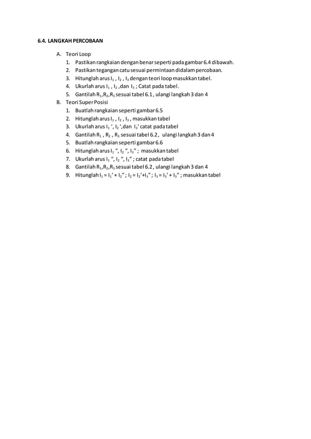 Laporan Praktikum Hukum Loop | DOCX