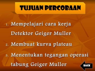 Percobaan geiger muller | PPT