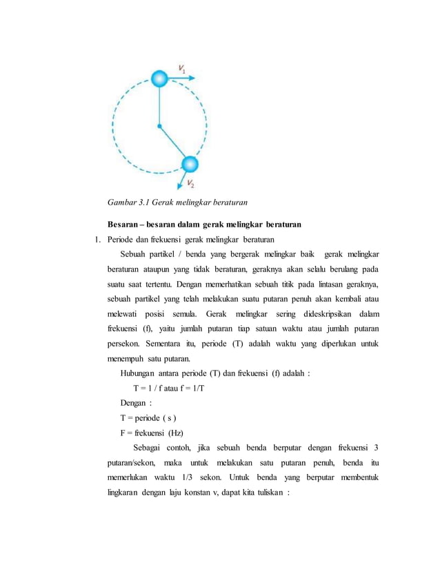 Percobaan gerak melingkar | DOCX
