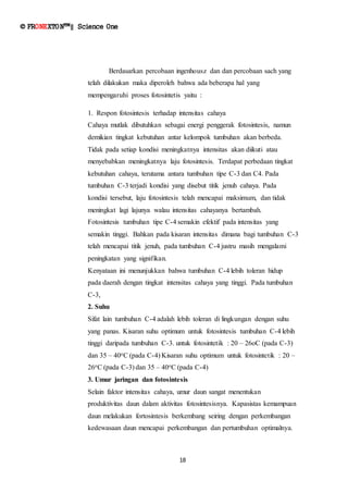 Percobaan ingenhousz dan sach | PDF