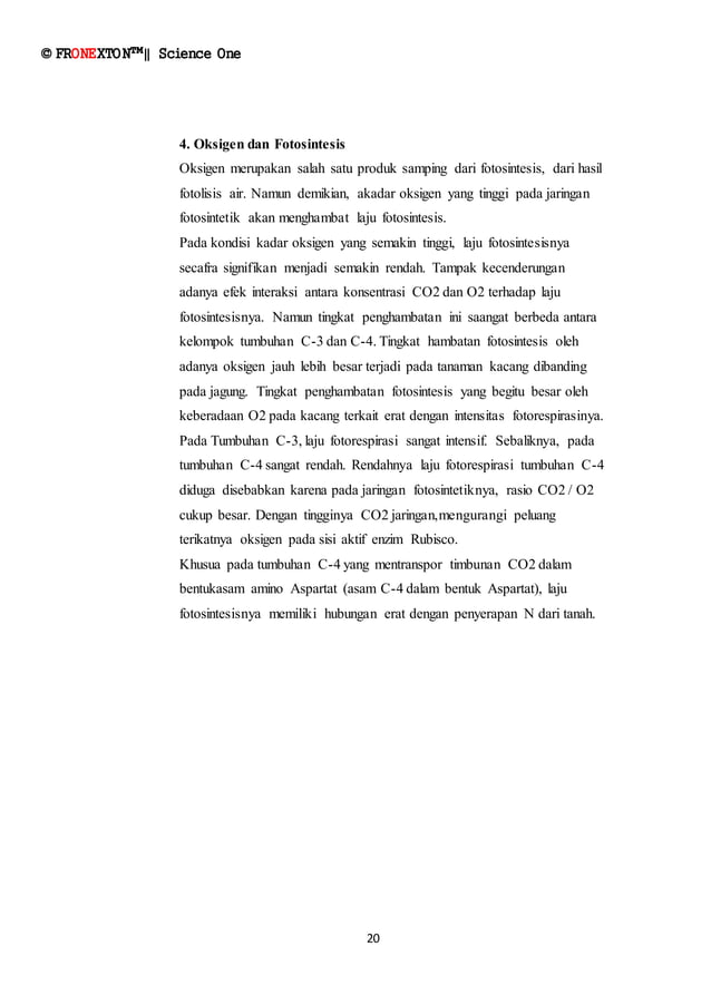 Percobaan ingenhousz dan sach | PDF