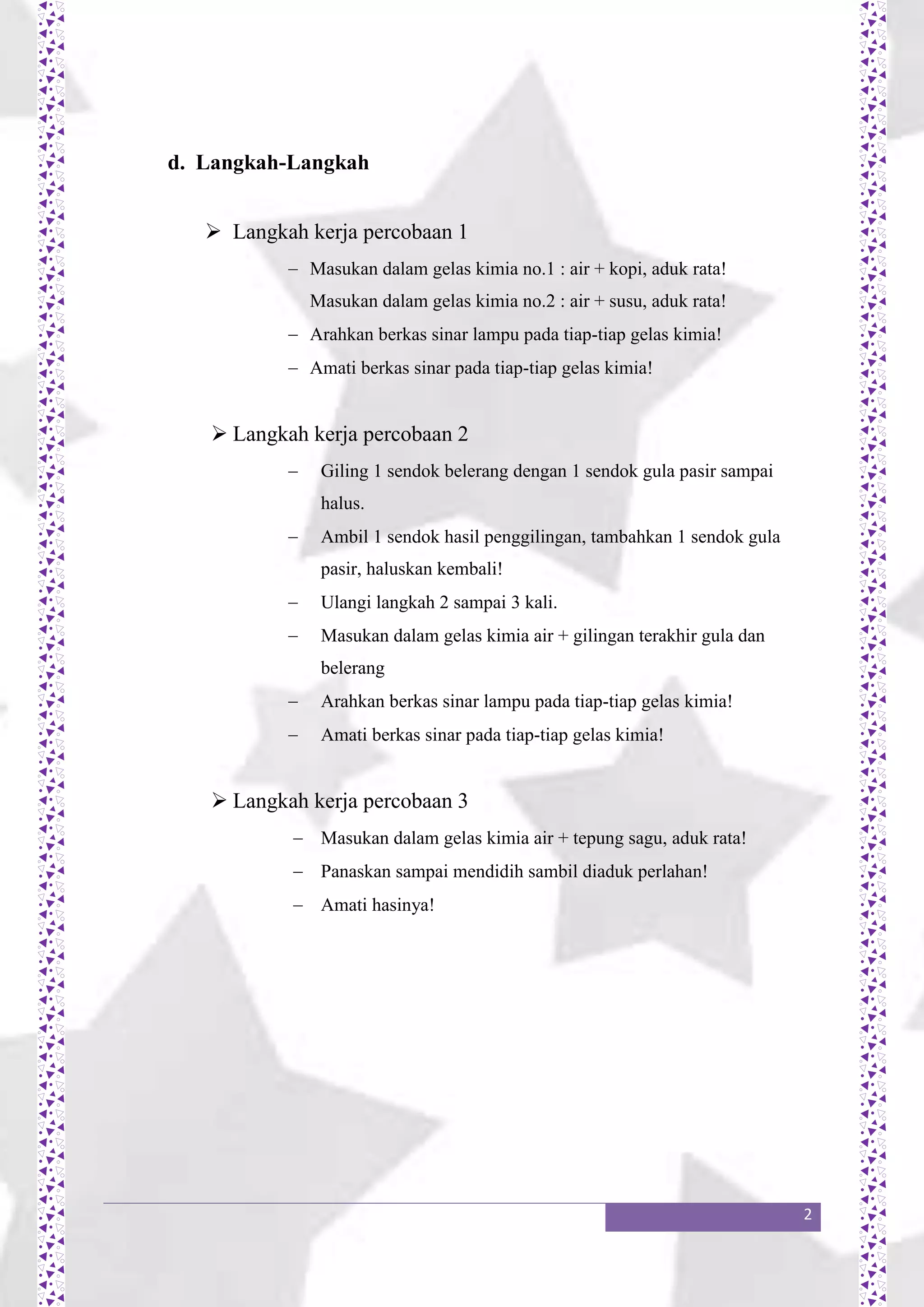 makalah Percobaan koloid | DOCX