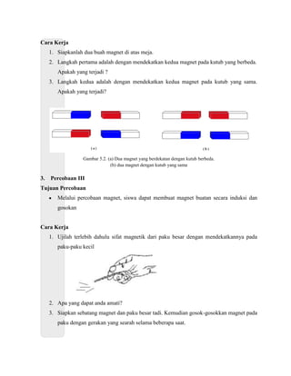 Percobaan magnet | DOCX