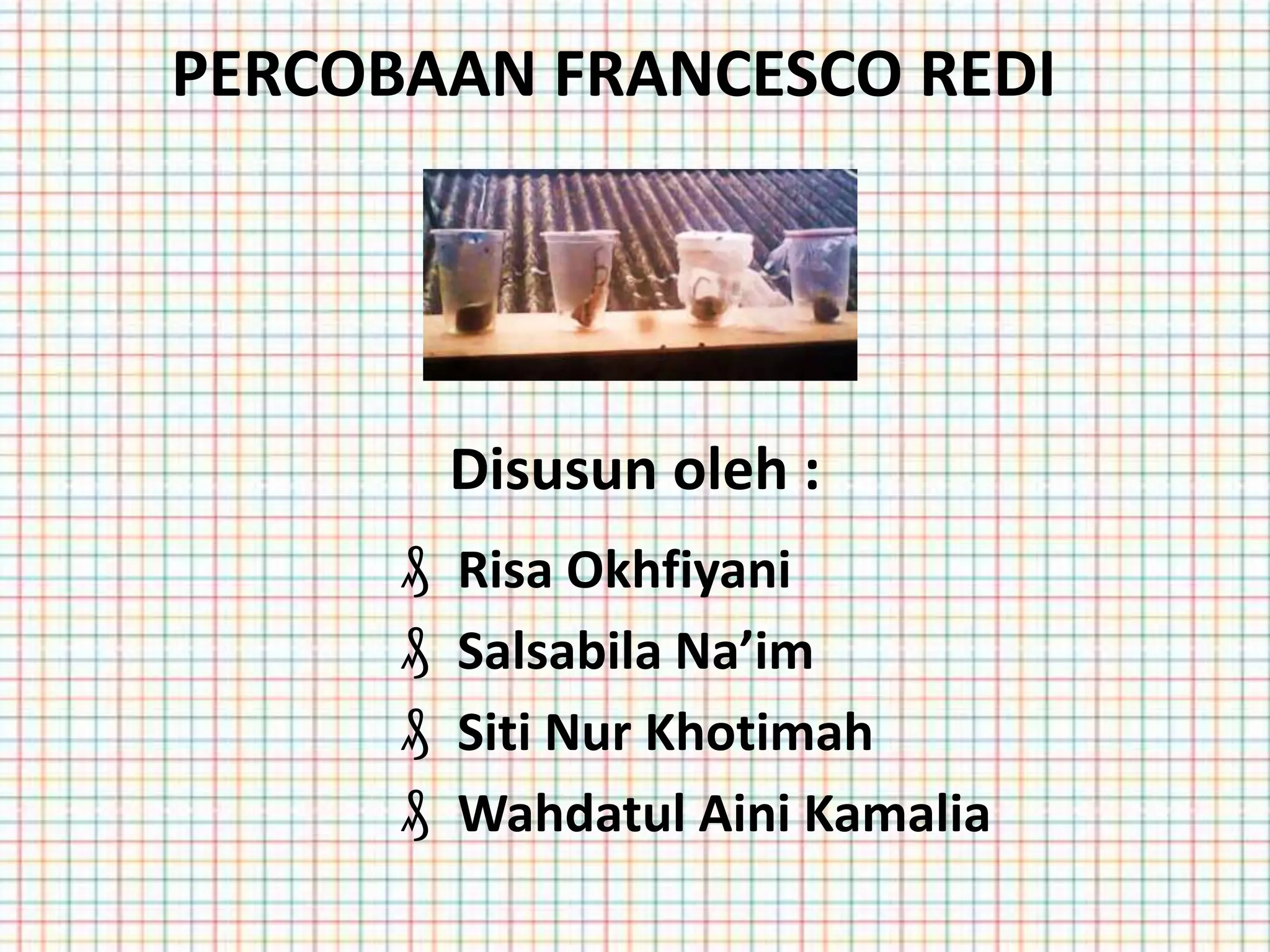 Percobaan francessco redi | PPTX
