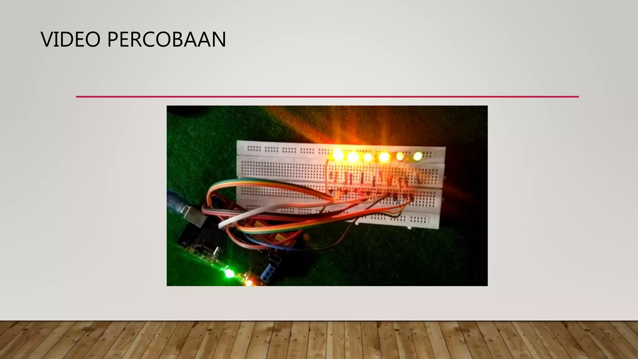 pemrograman running led dengan 3 macam gaya | PPTX