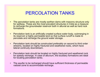 Hydrologic Design of a Percolation Tank | PDF