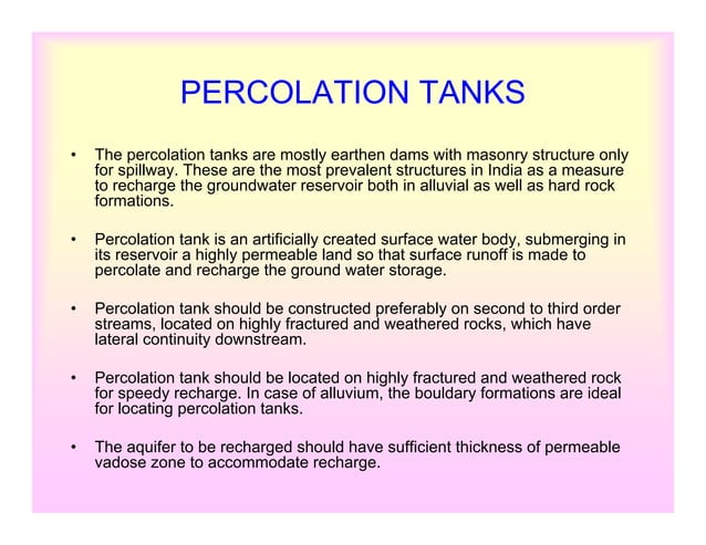 Hydrologic Design of a Percolation Tank | PDF | Civil Engineering ...