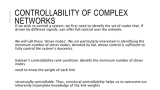 Percolation Model and Controllability | PPTX