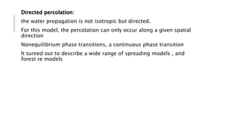 Percolation Model and Controllability | PPTX