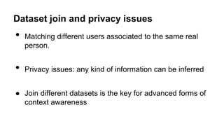Re-identification of Anomized CDR datasets using Social networlk Data | PPTX | Databases ...